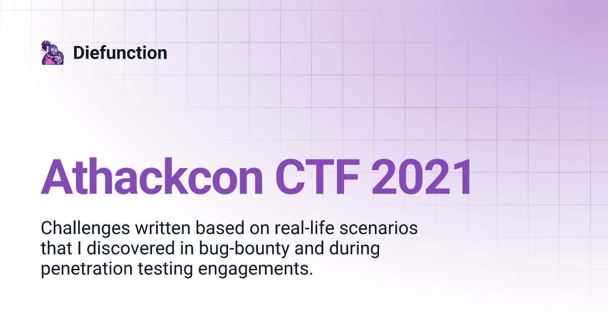 Athackcon CTF 2021 | Diefunction